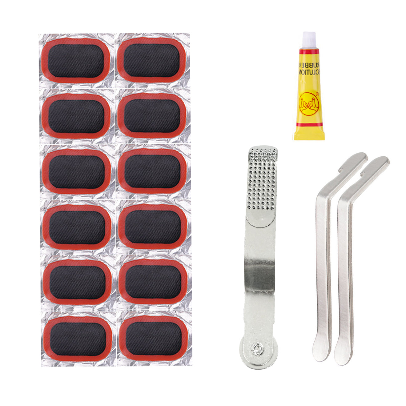 Bicycle cold repair rubber pry tire rod quick tire repair tool set, gl